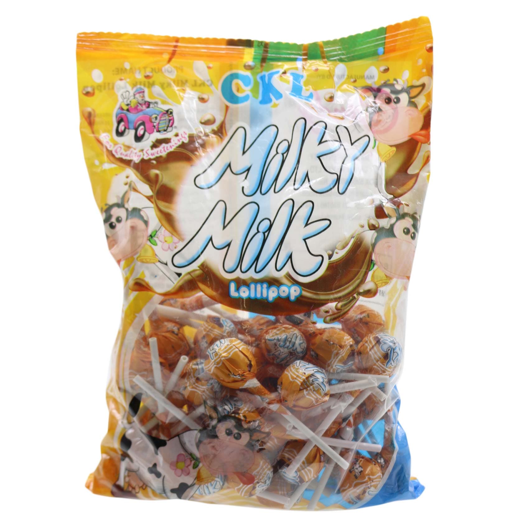 Buy Clown Candy Kenya Milky Milk Lollipop 50 Pieces Online | Carrefour ...