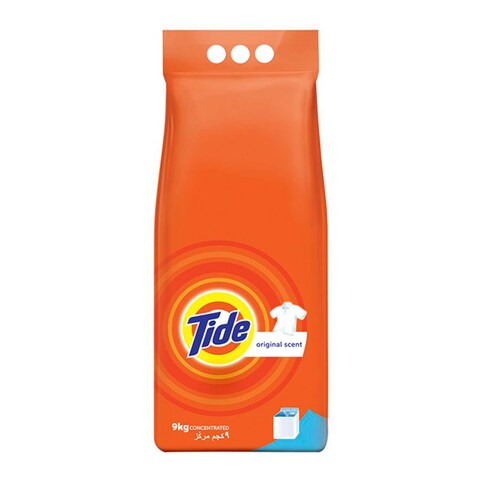 Buy Tide SemiAutomatic Laundry Detergent Powder Original Scent 9kg Online | Carrefour KSA