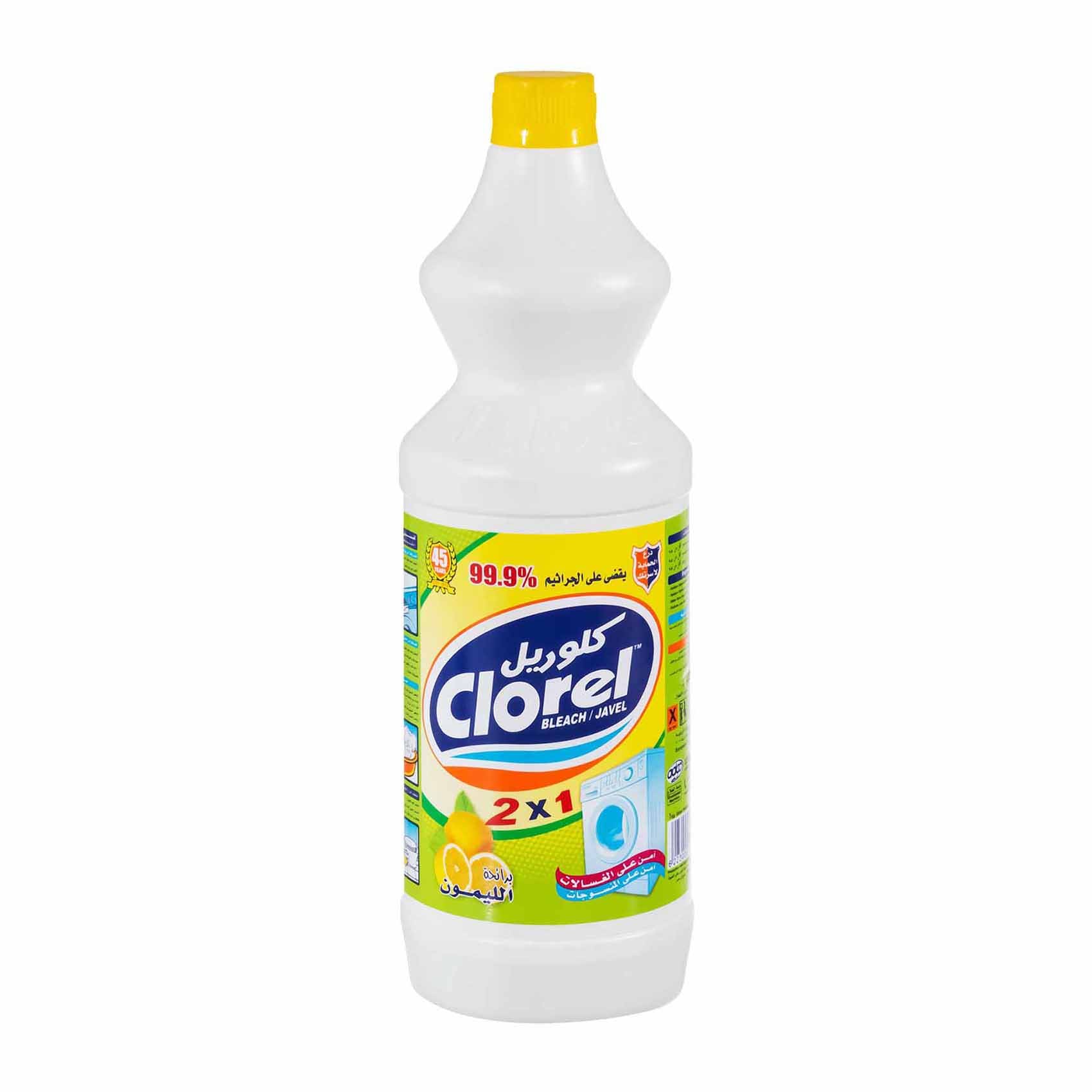 Buy Clorel Clean Lemon Bleach - 1 Liter Online | Carrefour Egypt