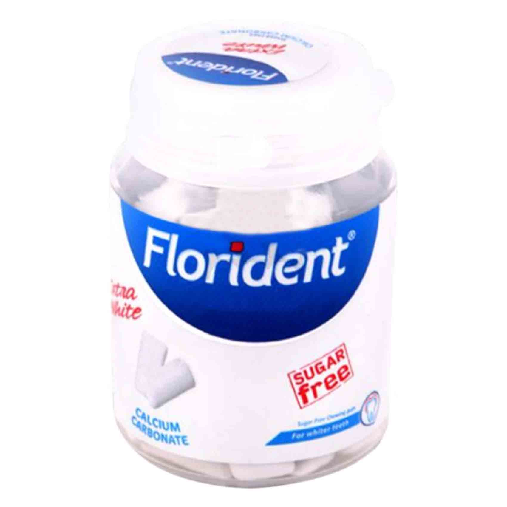Buy Florident Sugar Free Extra White Chewing Gum 60g Online | Carrefour ...