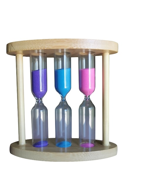 Buy Wooden Hourglass Sand Glass Sand Timer Sand Clock With Wooden Frame Mini stand Mini Sand Timer Vinatage Decorative small sand Clock for Home Office Classroom Kitchen Online Carrefour UAE