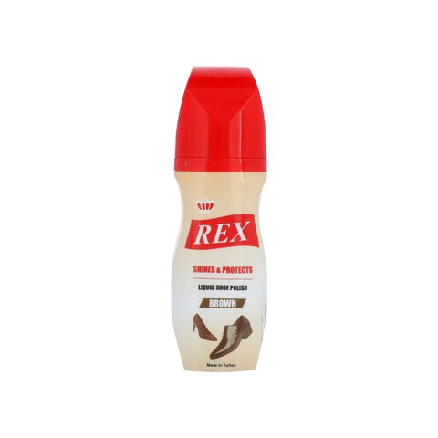 Buy REX LIQUID SHOE POLISH BROWN 75 ML Online | Carrefour Pakistan
