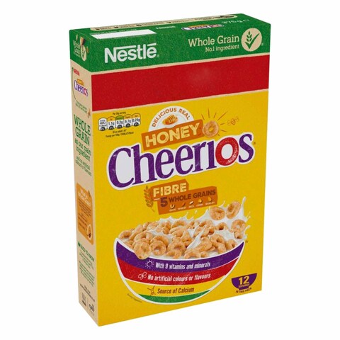 Buy Nestle Honey Cheerios 5 Whole Grains Cereal 375g Online | Carrefour ...