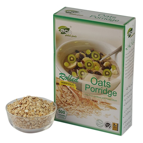 Buy Eco Rolled Oats Whole Grain Cereal 500 gr Online | Carrefour Pakistan