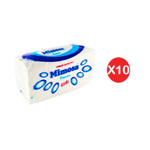 Buy Mimosa Facial Tissue 500G X Pack Of 10 Online | Carrefour Lebanon