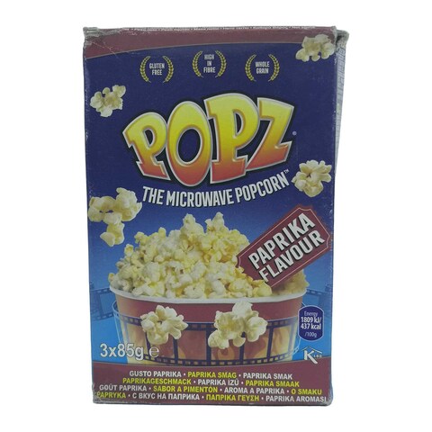 Buy Popz Paprika Microwave Popcorn - 225 gram - 3 Pack Online ...