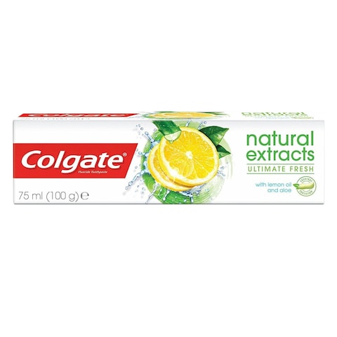 Colgate Natural Extracts Ultimate Fresh Lemon And Aloe Vera Toothpaste ...