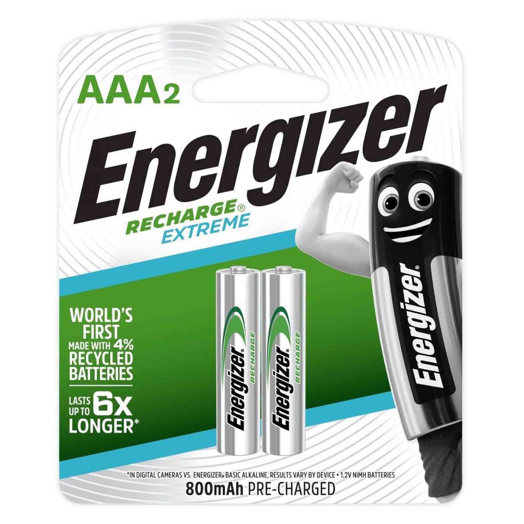 Buy Energizer Rechargeable 2AAA Batteries - 2 Count Online | Carrefour ...