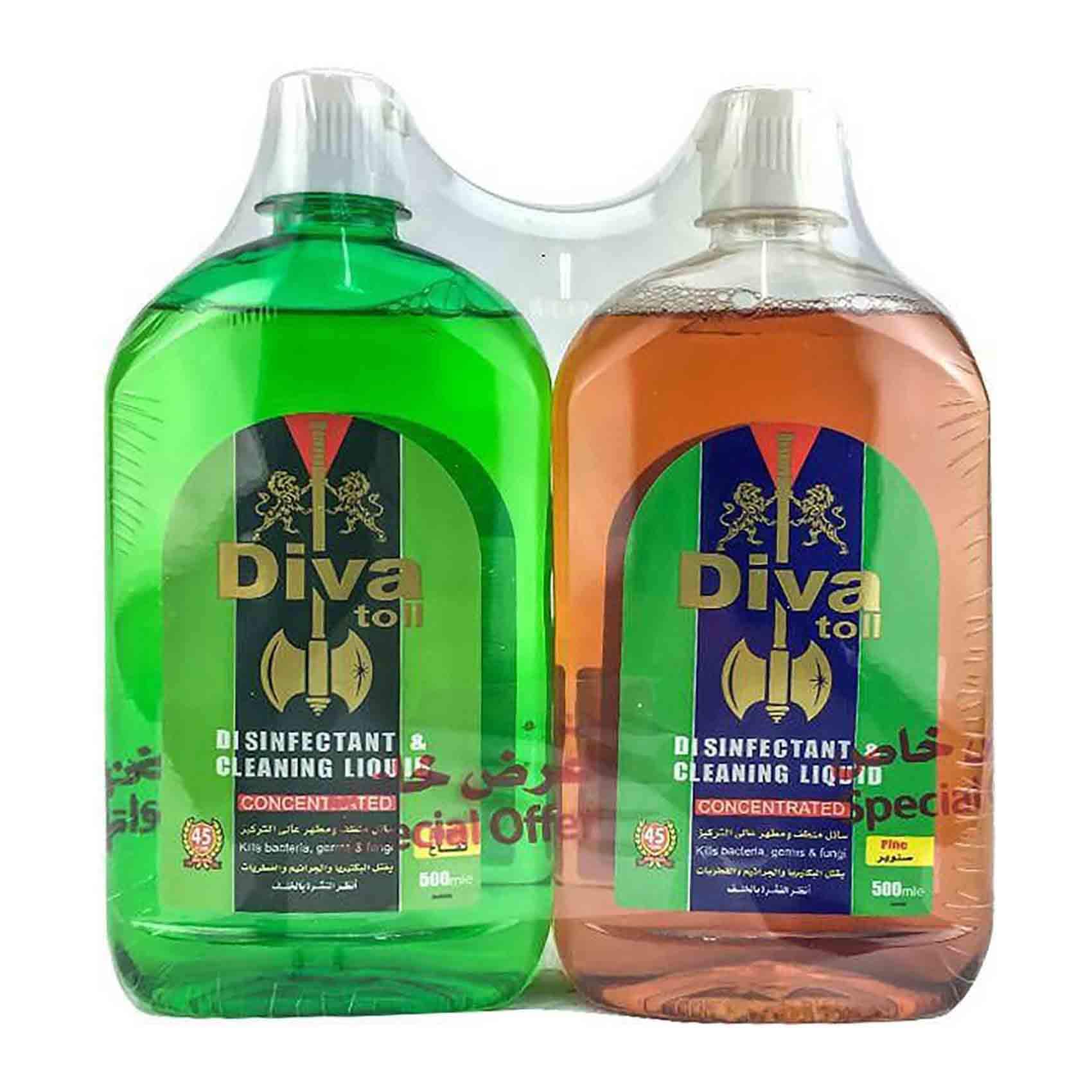 Buy Diva Toll Liquid Multi-Purpose Cleaner with Pine Scent - 500ml with ...