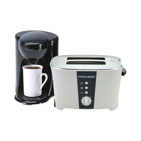 Buy Black+Decker 2 Slice - Toaster With Coffee Maker - 800W ...