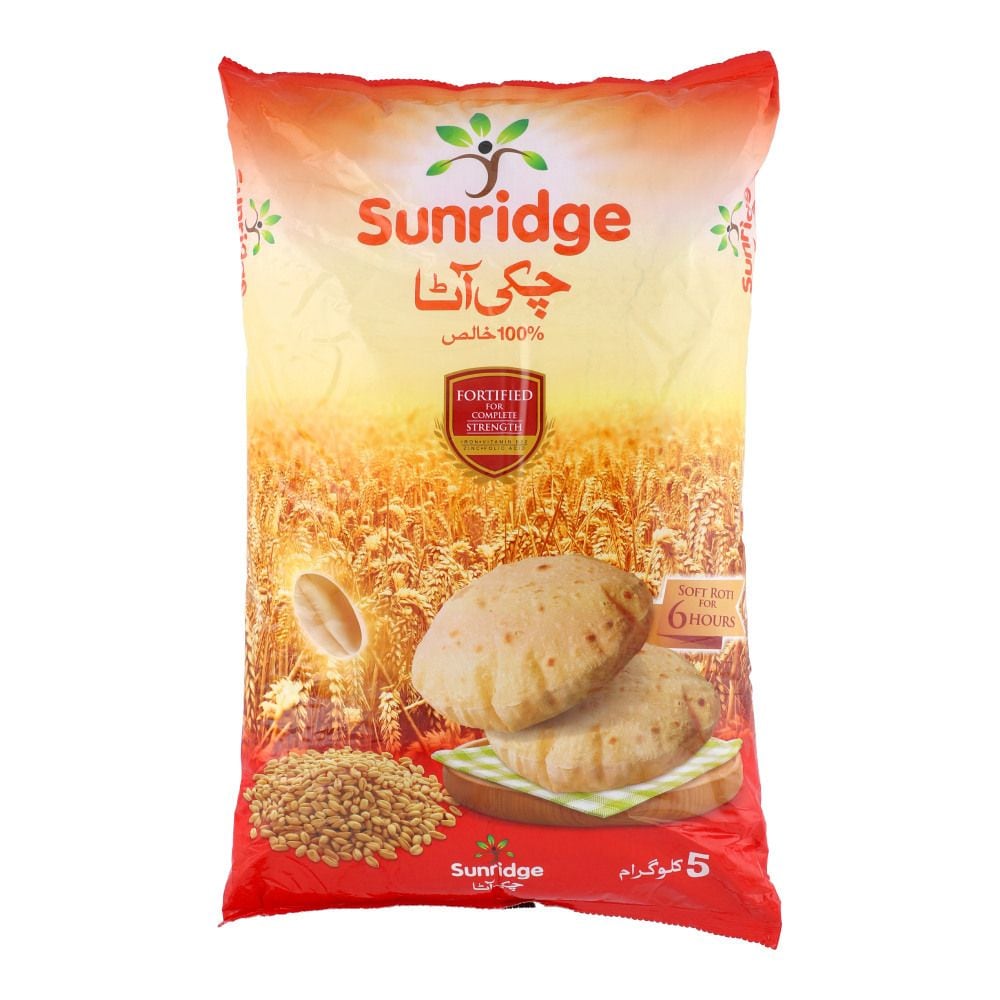 Buy Sunridge Chakki Atta (Wheat Flour) 5 kg Online | Carrefour Pakistan