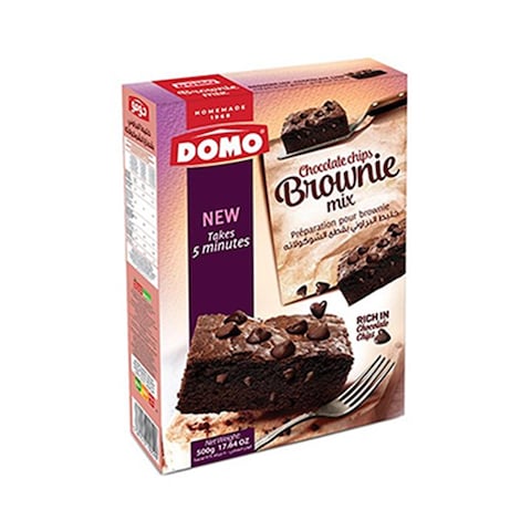 Buy Domo Brownies Chocolate Chips 500GR Online | Carrefour Lebanon