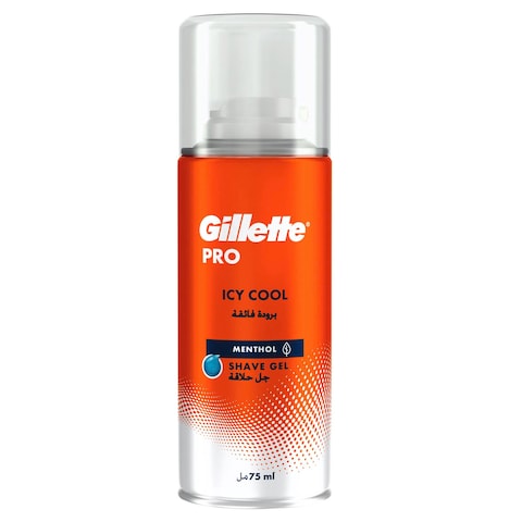 Gillette Pro Shave Gel Icy Cool Menthol 75ml price in UAE | Carrefour ...