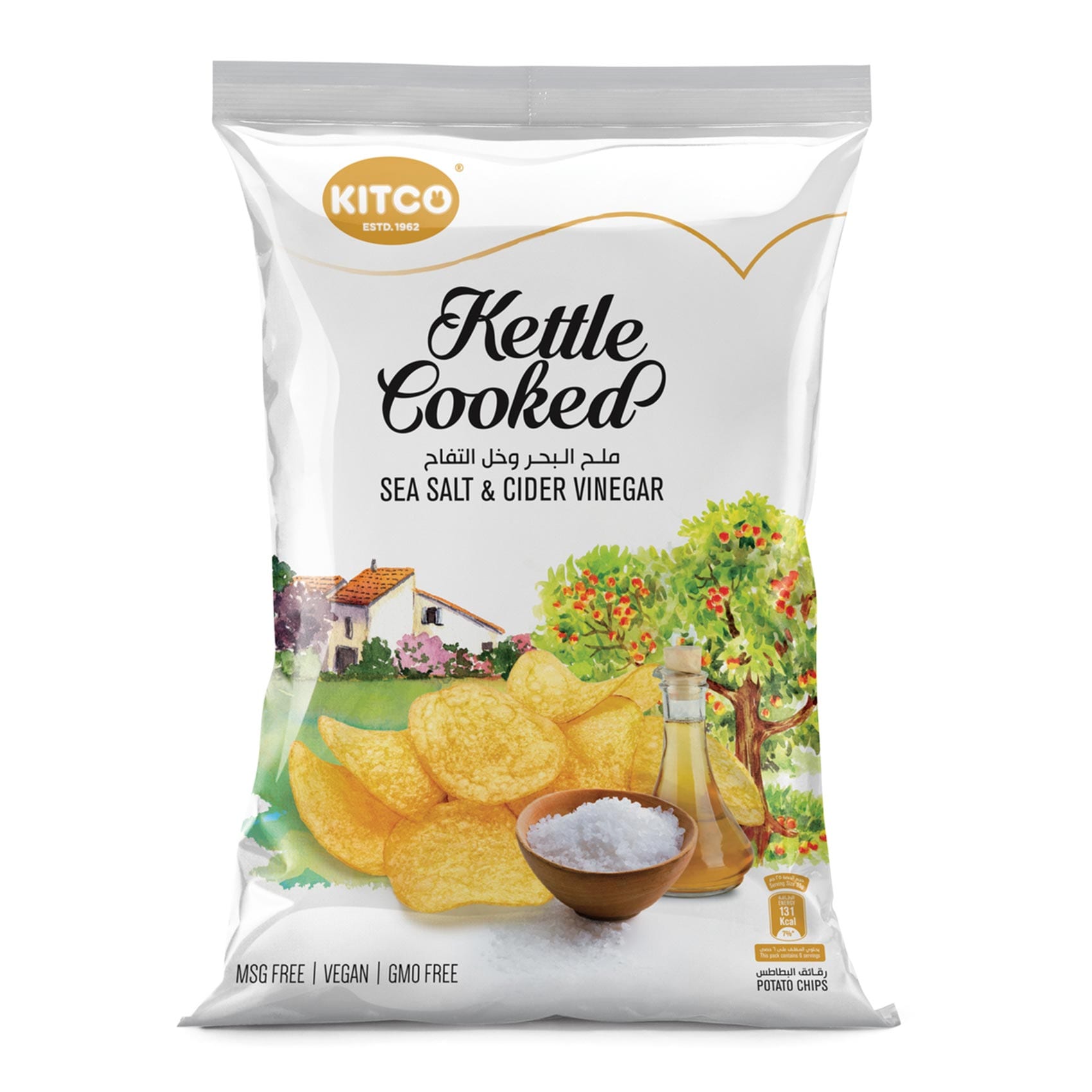 Buy Kitco Kettle Cooked Sea Salt Cider Vinegar Chips 150g Online ...