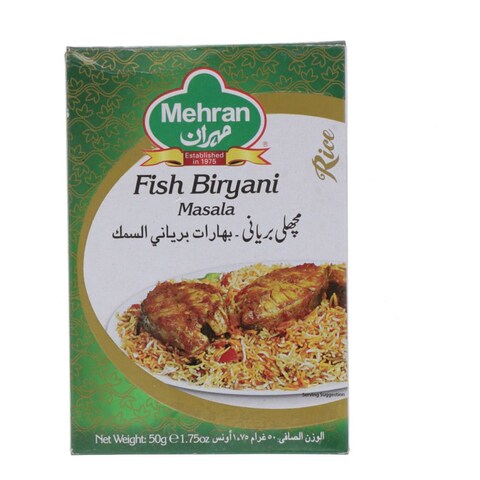 Buy Mehran Fish Biryani Masala 50 gr Online | Carrefour Pakistan