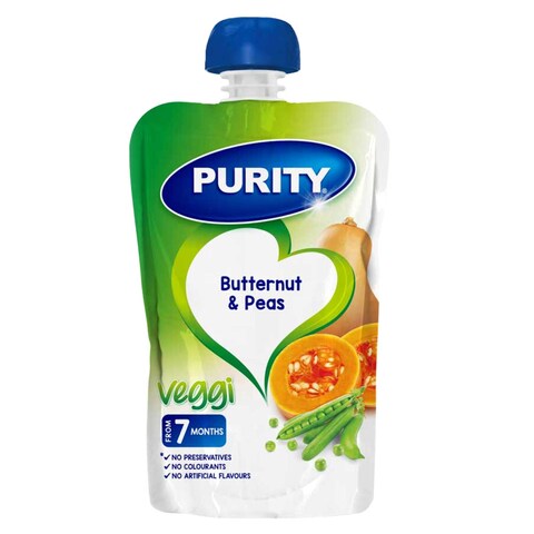 Buy Purity Creamy Butternut And Peas Vegetable Food Puree 110Ml Online ...