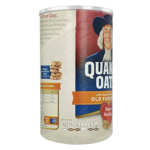 Quaker Oats 100 Natural Whole Grain Oatmeal Old Fashioned Oats Old