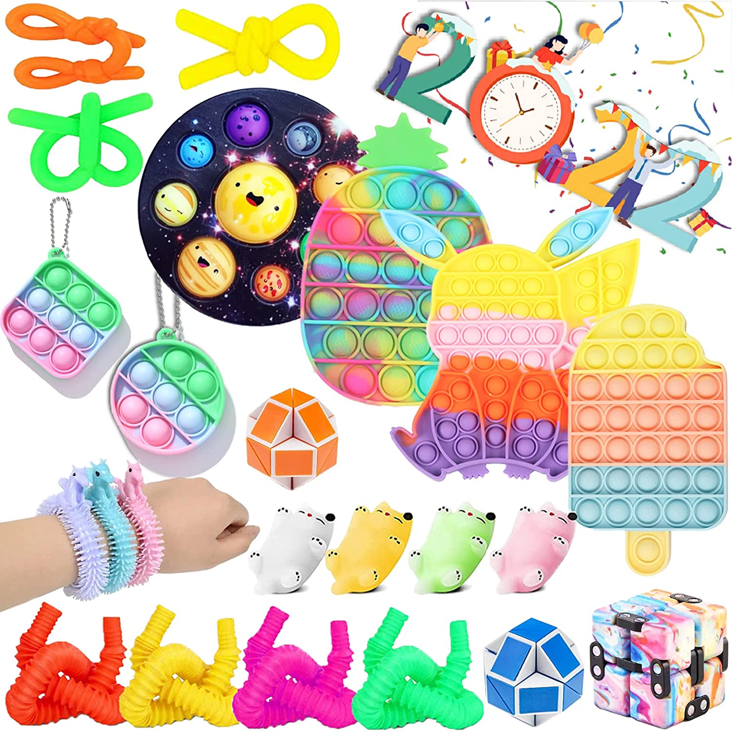 Buy Lantian Cheap Sensory Fidget Toy Packs, Pop-On-It Toys Packs With ...