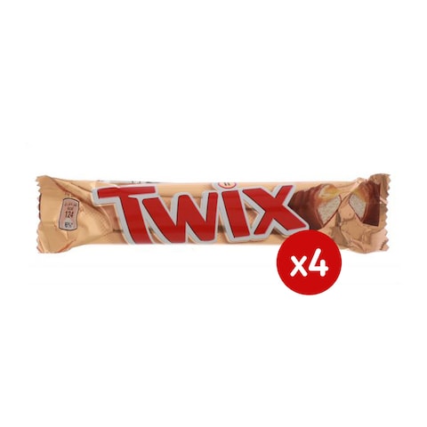 Buy Twix Choco Biscuit - 25 gram - 4 Count Online | Carrefour Egypt