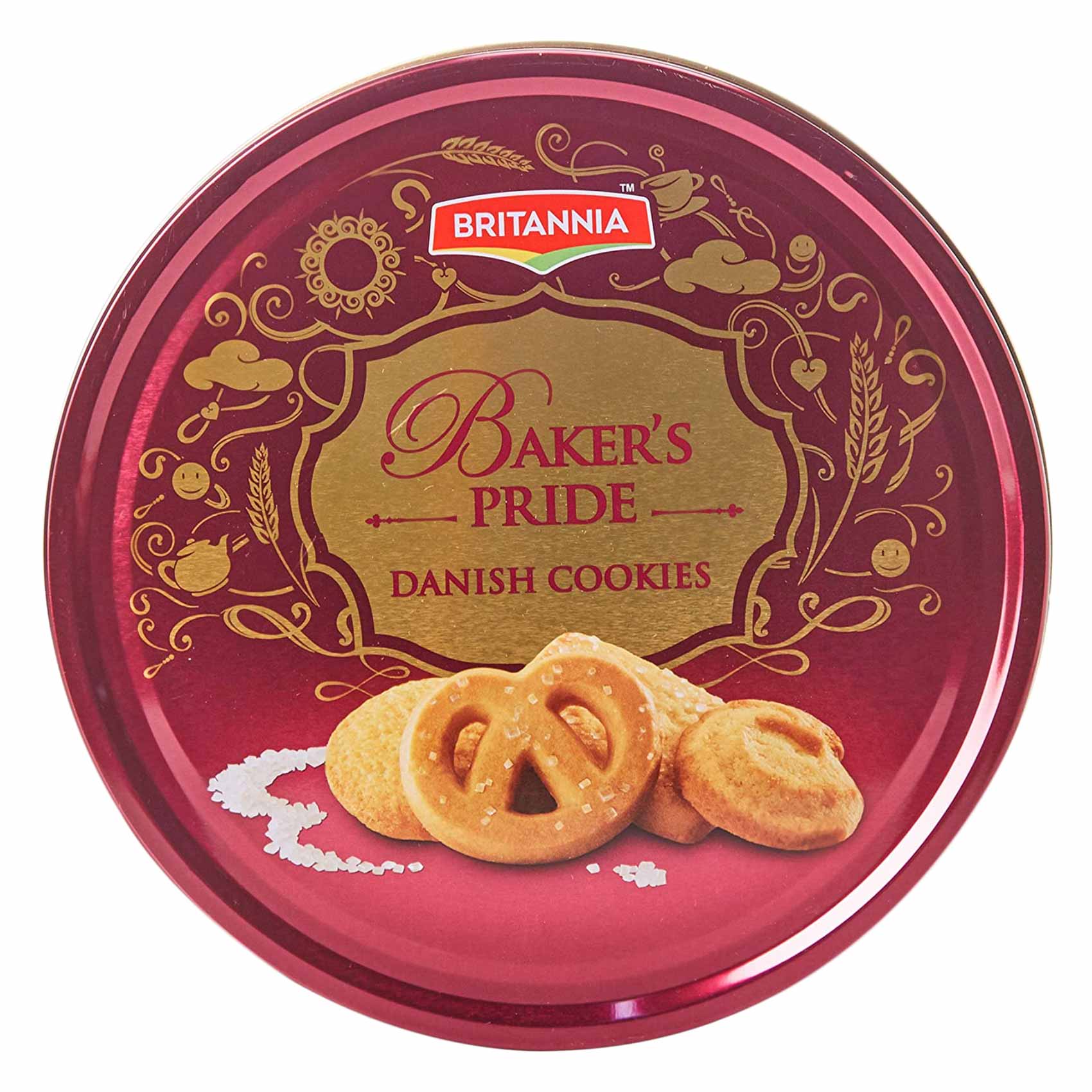 Buy Britannia Baker's Pride Danish Cookies In Tin 400g Online ...