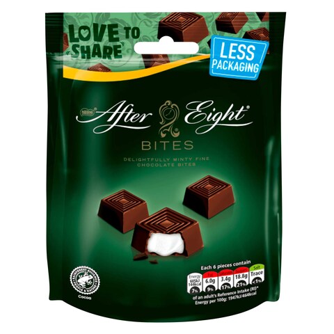 Buy Nestle After Eight Bites Dark Mint Chocolate 107g Online ...