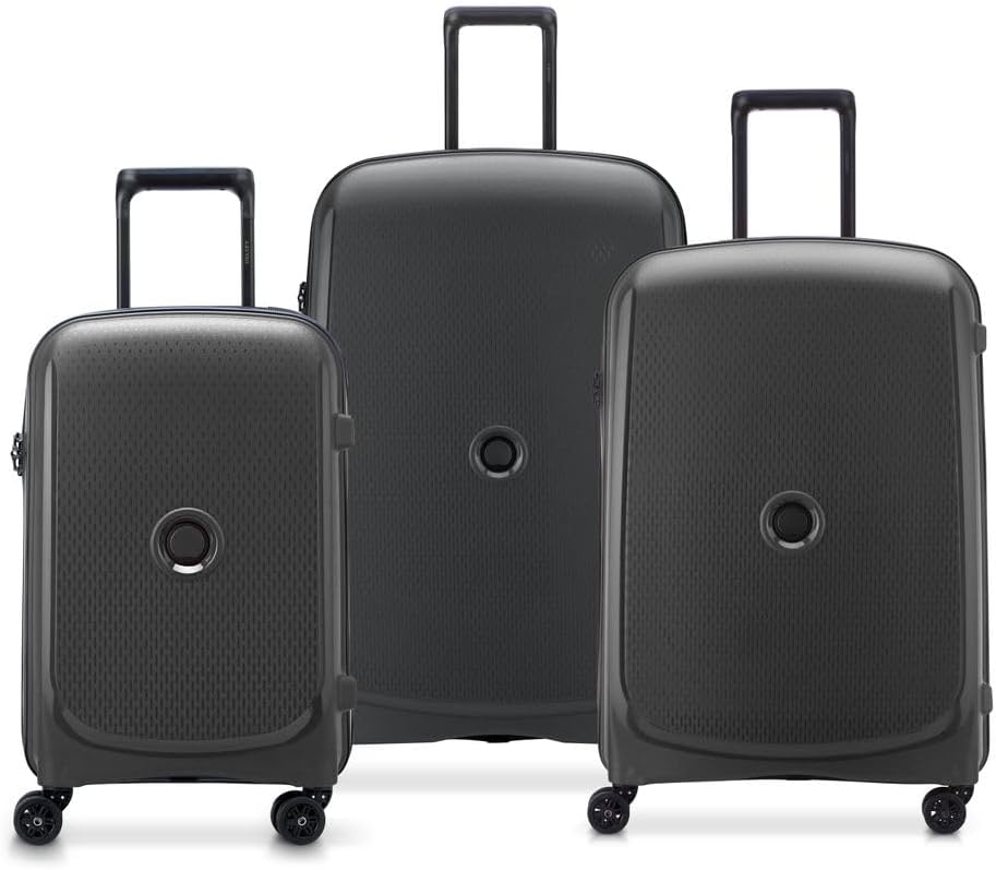 Buy DELSEY PARIS - BELMONT PLUS - Hardcase - 4 double wheels, Black ...