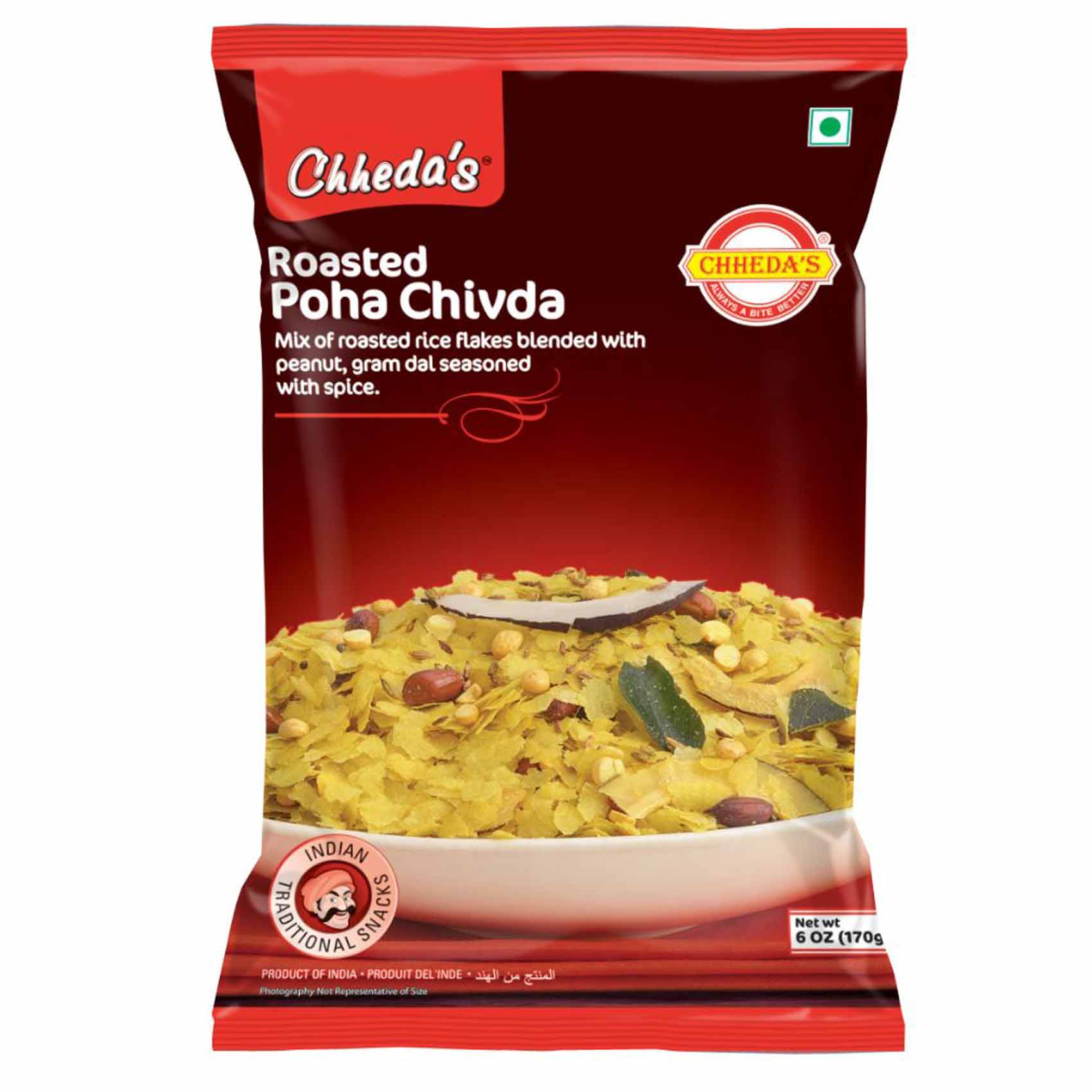 Buy Chheda's Roasted Poha Chivda Snacks 170g Online | Carrefour UAE