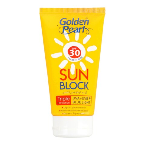 Buy Golden Pearl Sun Block SPF 30 120 ml Online | Carrefour Pakistan