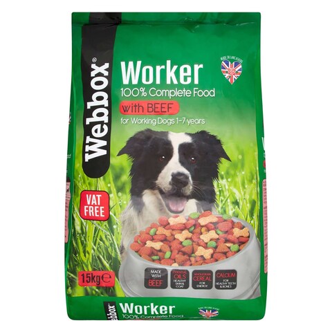 Webbox Dog Food Natural Adult Beef 15 Kg Online | Carrefour Jordan