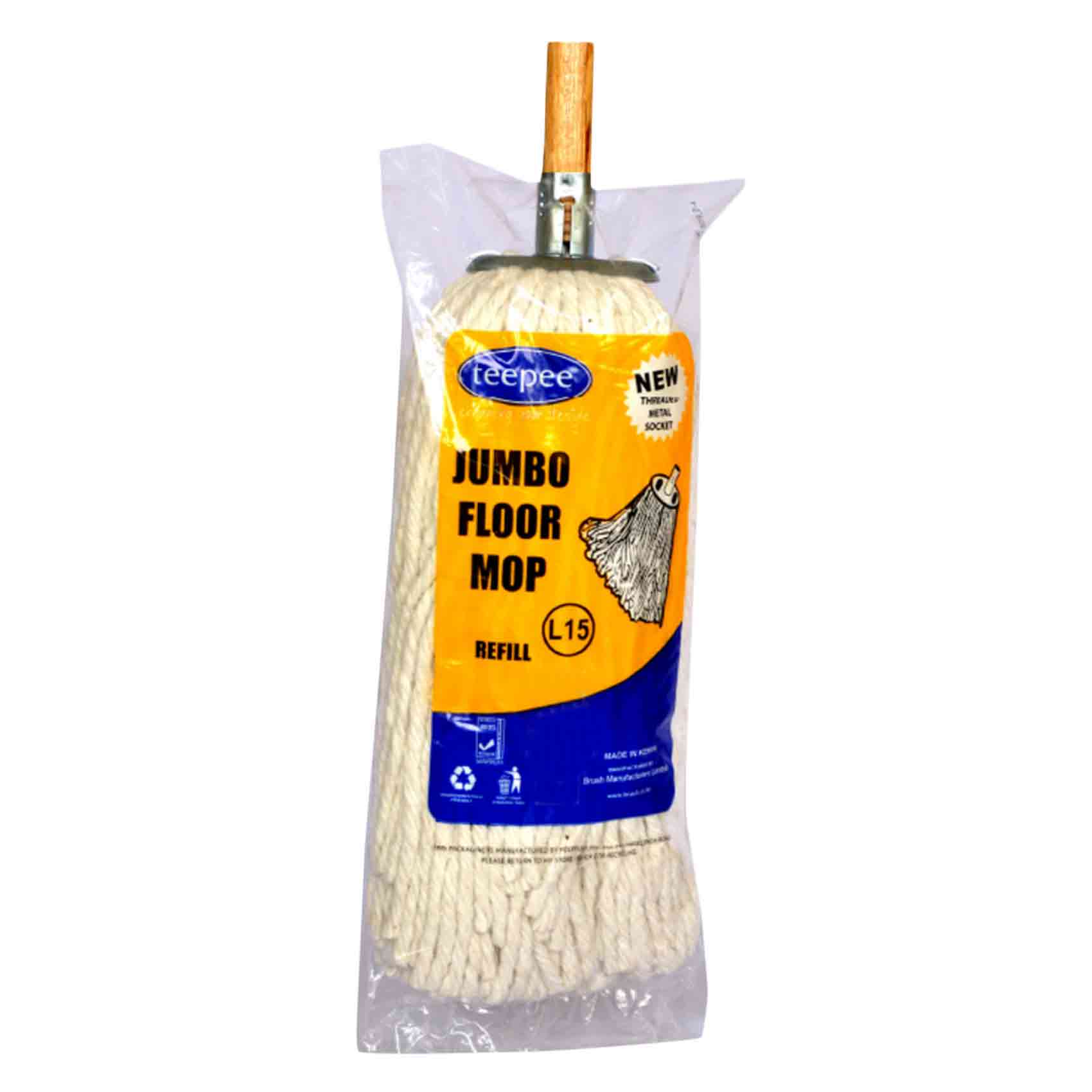 TEEPEE JUMBO THREADED MOP + HANDLE Online | Carrefour Kenya TEEPEE JUMBO THREADED MOP + HANDLE Online | Carrefour Kenya