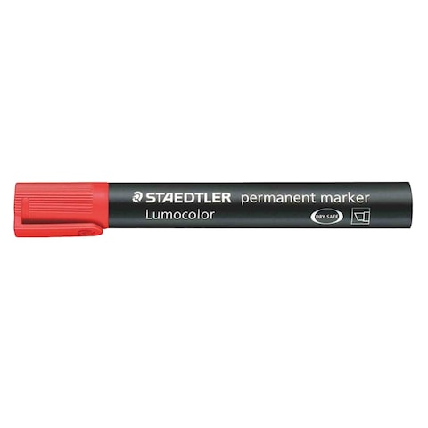 Buy Staedtler Chisel Tip Permanent Marker Red Online | Carrefour Kenya
