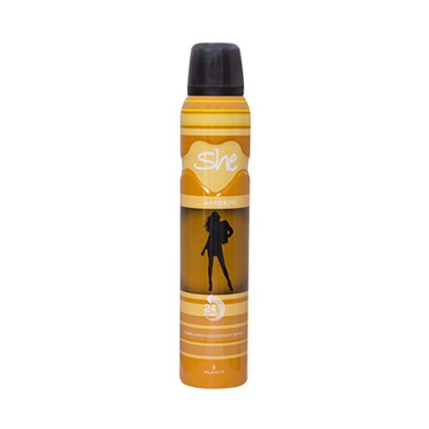 Buy She Deodorant Spray Amber 200ML Online | Carrefour Lebanon