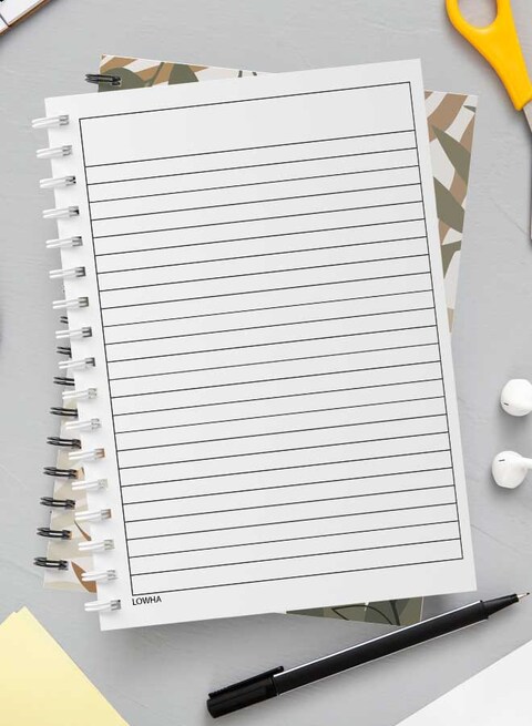 Buy Lowha Spiral Notebook With 60 Sheets And Hard Paper Covers With ...