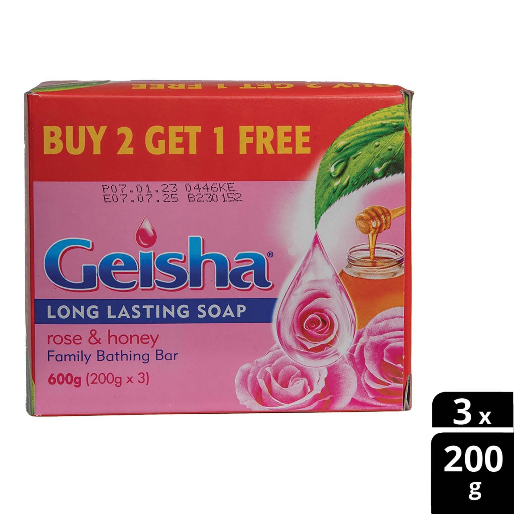Buy Geisha Soap Pink & Honey Value Pack 3x200g Online | Carrefour Kenya