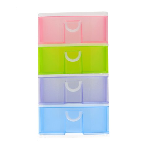 Buy 4 Stack Plastic Cabinet Drawer Online | Carrefour Pakistan