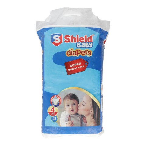 Buy Shield Baby Diapers 4 Large 40pcs Online | Carrefour Pakistan