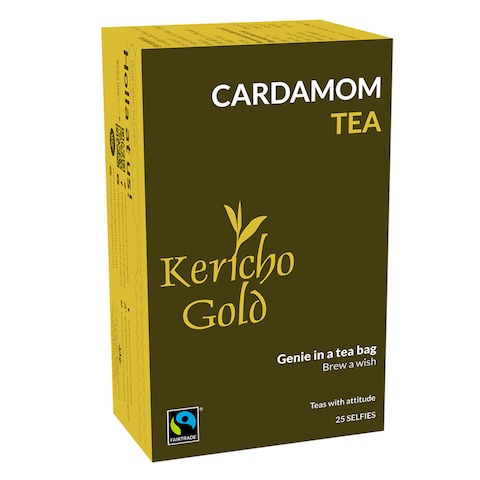 Buy Kericho Gold Cardamom Tea Bags 25 Pieces Online | Carrefour Kenya