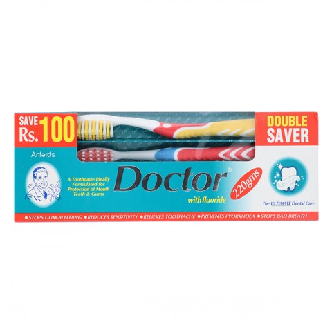 Buy Doctor Toothpaste Saver Pack 220 gr Online | Carrefour Pakistan