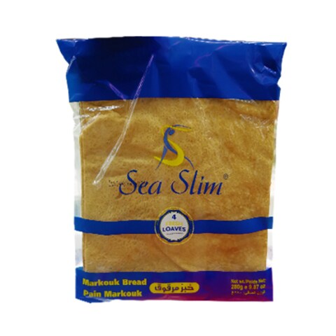Buy Sea Slim Markouk Bread 330GR 4 Pieces Online | Carrefour Lebanon