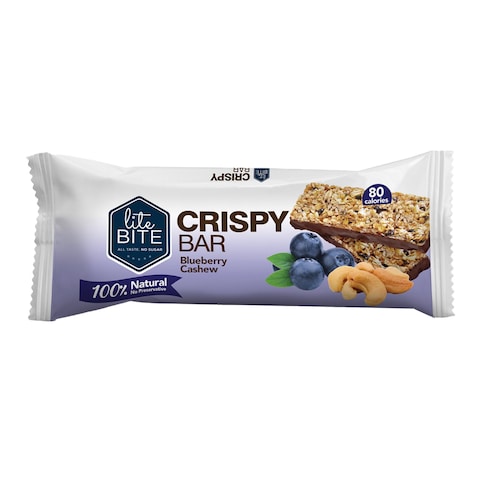 Buy Lite Bite Crispy Bar with Blueberry and Cashew - 20 gram Online ...