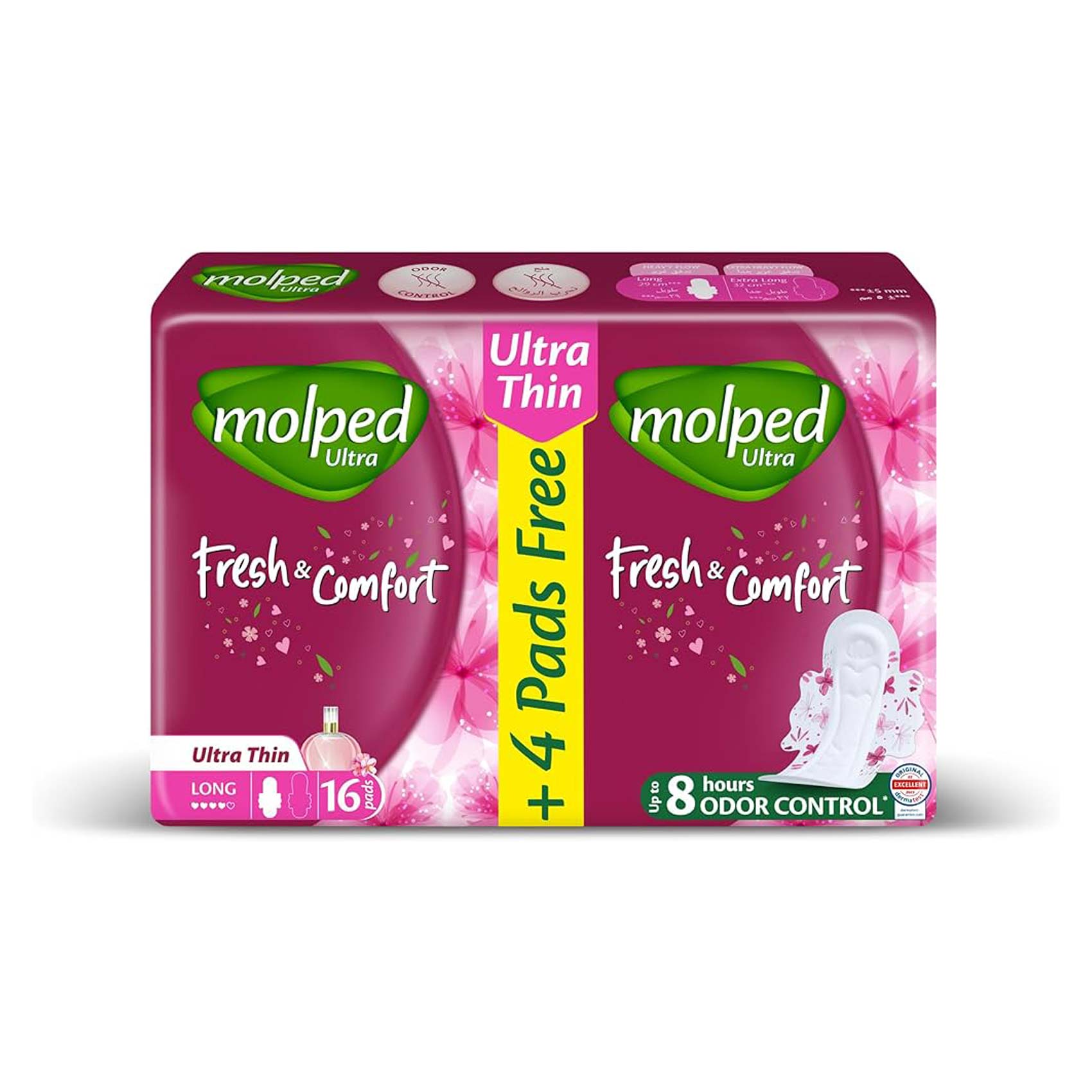 Buy Molped Ultra Fresh & Comfort Pads - Long - 16 Pads Online ...