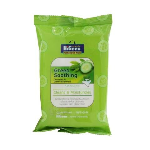 HIGEEN CUCUMBER ANTIBCT WIPES 15S price in Kuwait | Carrefour Kuwait ...