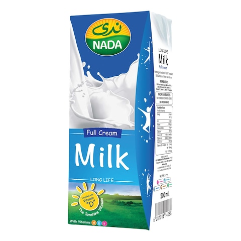 Nada UHT Full Cream Milk 200ml price in UAE | Carrefour UAE ...