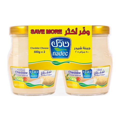 Nadec Analogue Cheddar Cheese Spread 500g x2 price in Saudi Arabia ...
